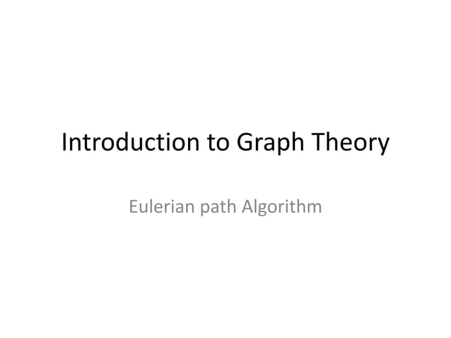 Graph theory | PPT
