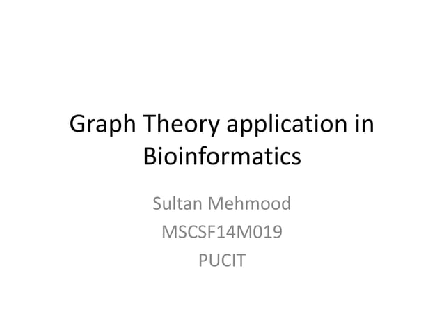 Graph theory Application | PPTX | Chemistry | Science