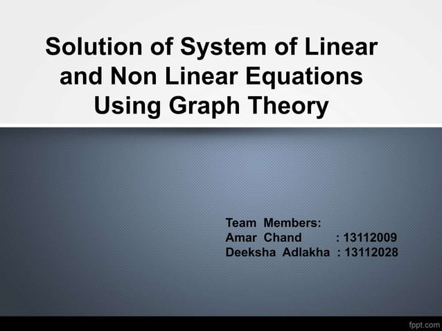 Graph theory | PPT