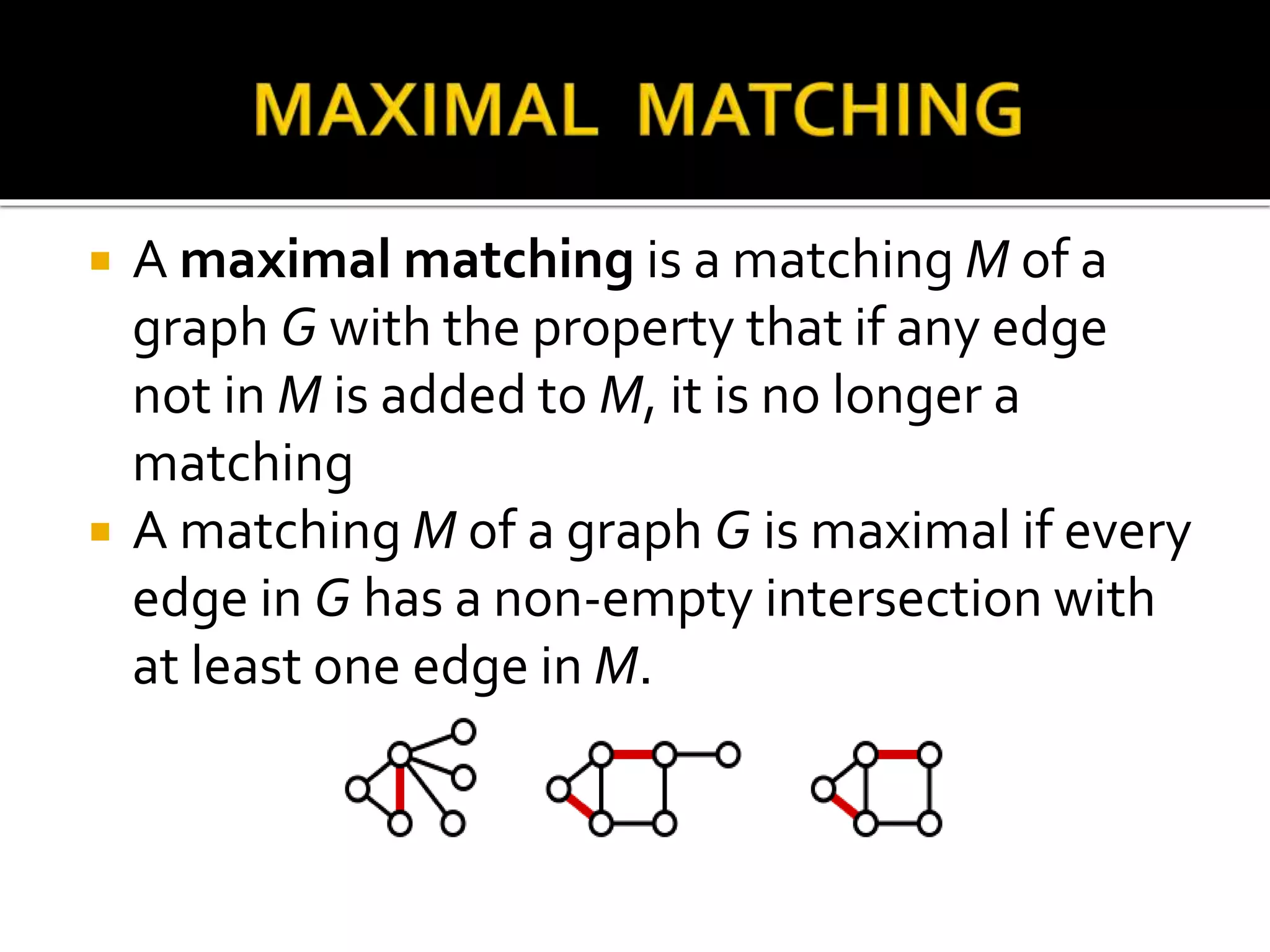 Matching Graph Theory Ppt