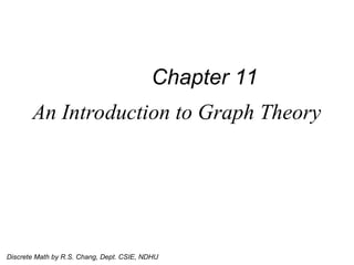 Graph theory about the graph theory and its study | PPT