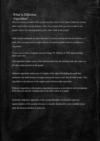 Dijkstra’s Algorithm and Prim’s Algorithm in Graph Theory and Combinatorics | PDF