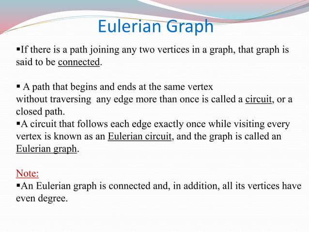 Graph theory Eulerian graph | PPTX | Science
