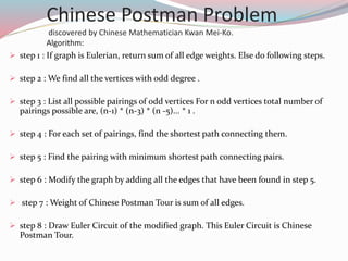 Graph theory Eulerian graph | PPTX | Science