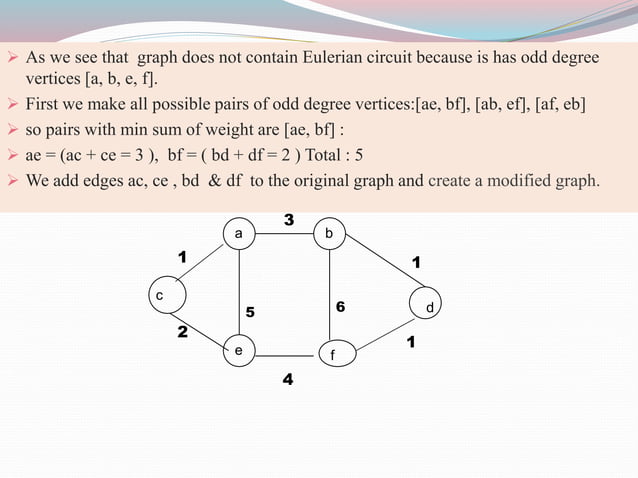 Graph theory Eulerian graph | PPTX | Science