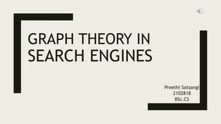 Graph theory in Search engines and web connectivity.pptx