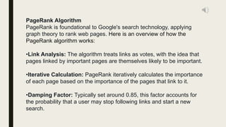 Graph theory in Search engines and web connectivity.pptx