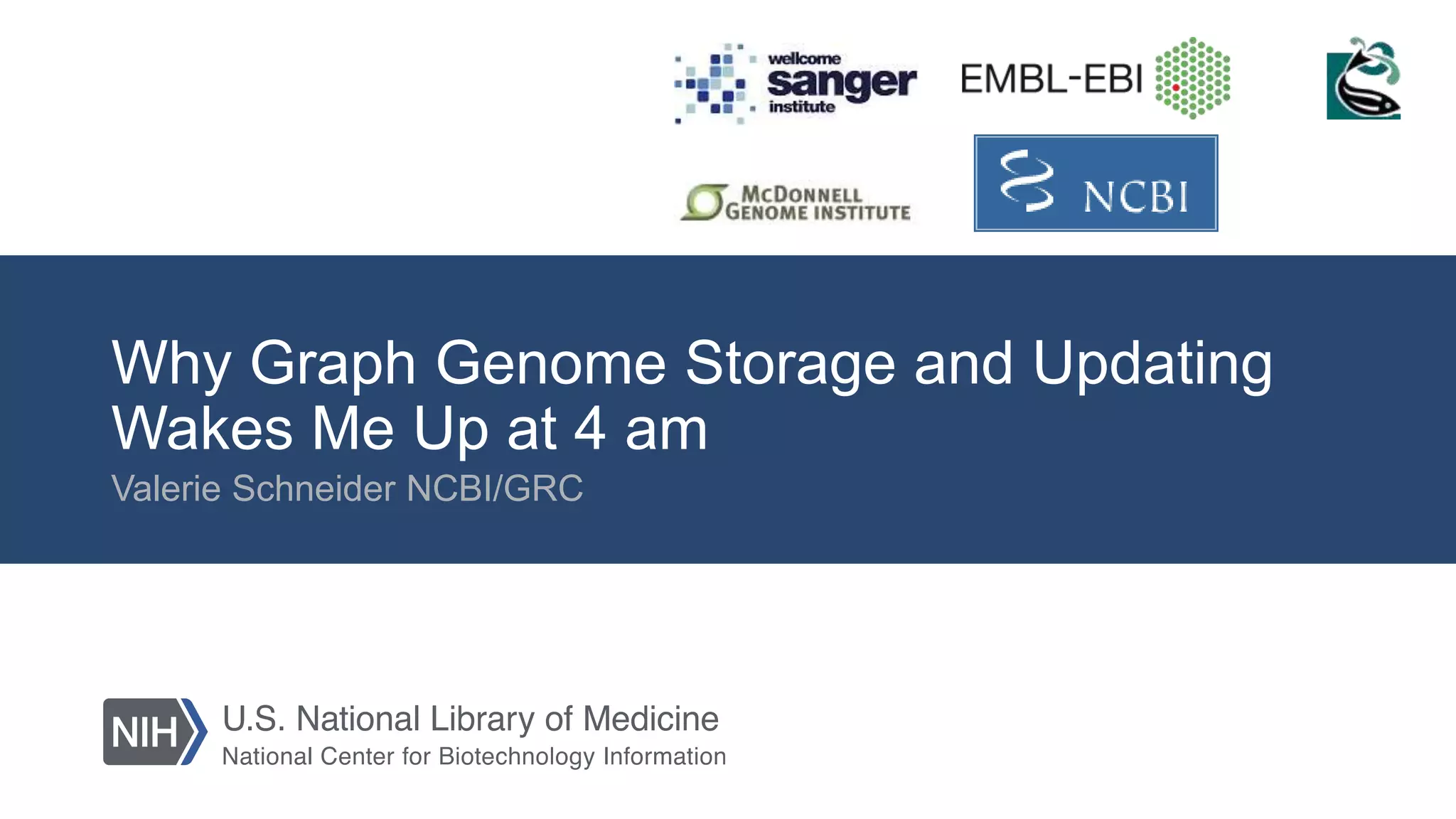 Why graph genome storage and updating wakes me up at 4 am | PPT