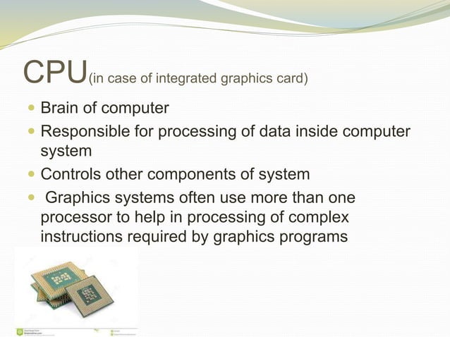 Graphics hardware and introduction to Raster display system | PPT