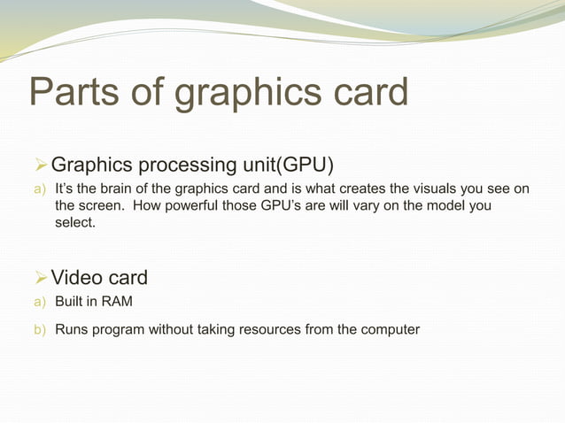 Graphics hardware and introduction to Raster display system | PPT