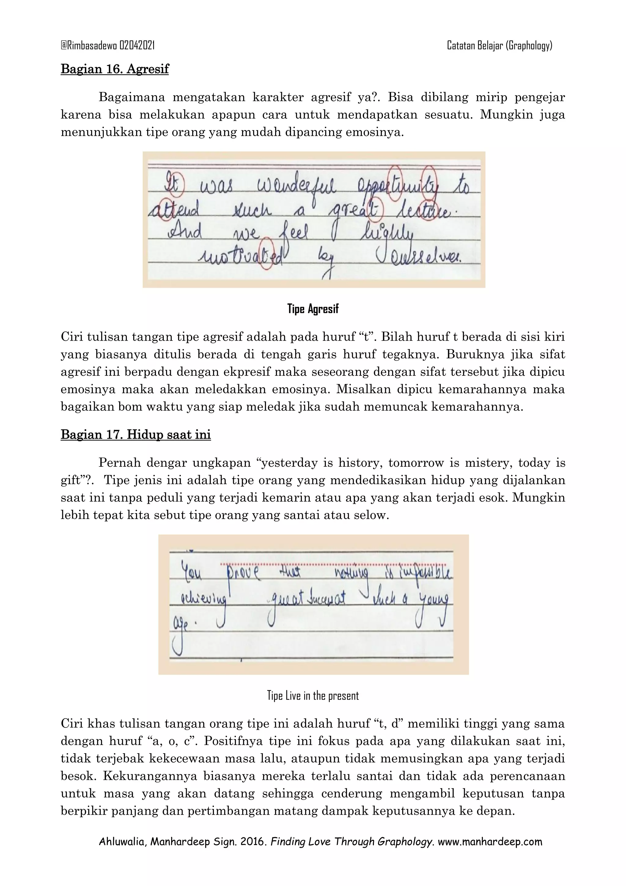 Grapology (seni membaca tulisan tangan) | PDF