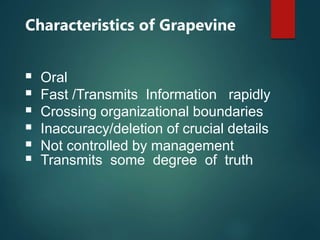 Grapvine communication | PPTX