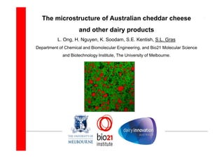 The Microstructure of Australian Cheddar Cheese and other Dairy ...