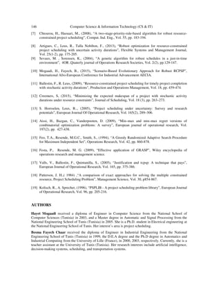 Grasp approach to rcpsp with min max robustness objective | PDF