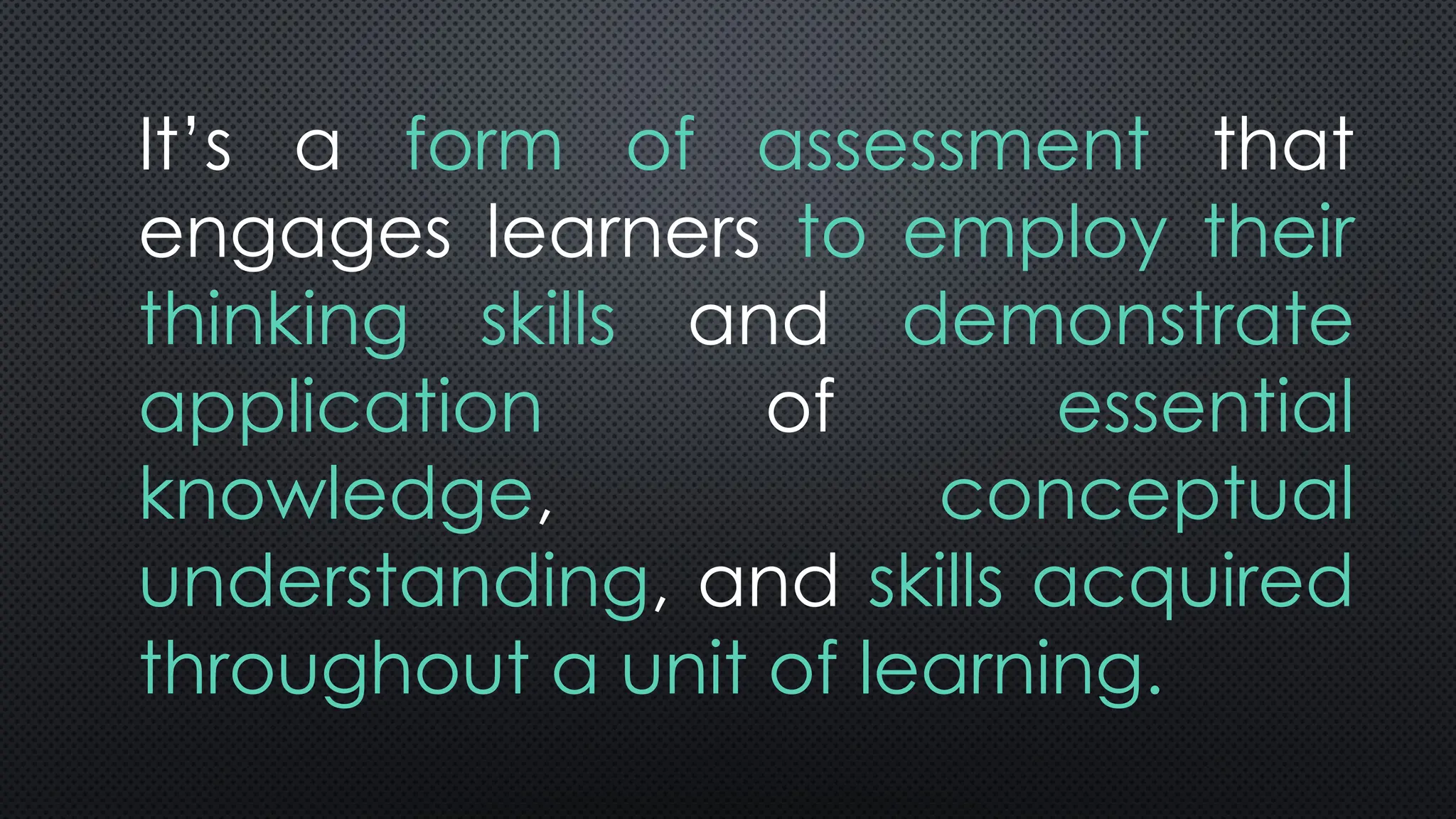 GRASP-MODEL that assses student learning | PPTX