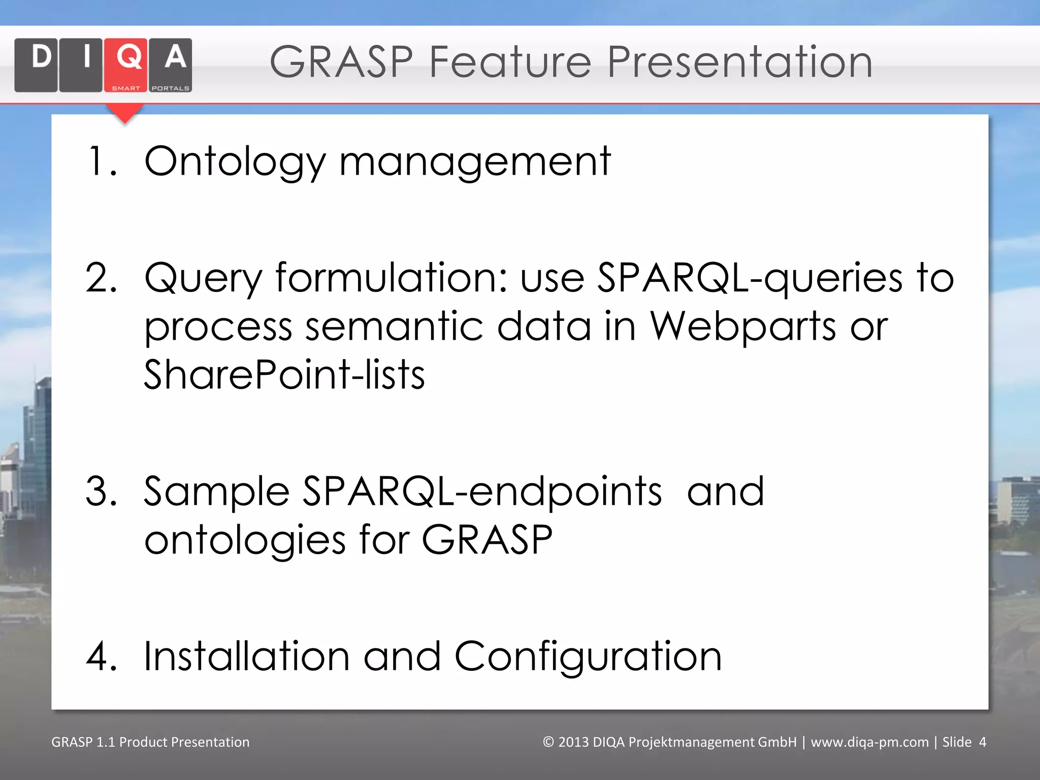 GRASP 1.1 - Ontologies and Semantic Data in SharePoint | PDF