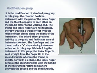 Grasping techniques and their uses | PPT