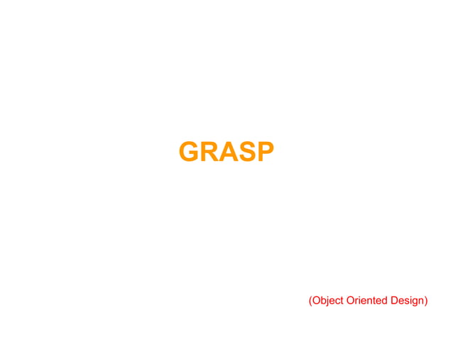 GRASP Principles | PPT