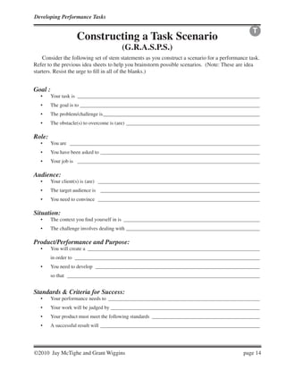 Grasps design-sheets | PDF