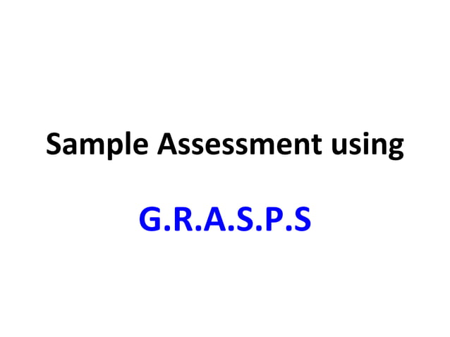Grasp task - 3 | PPT