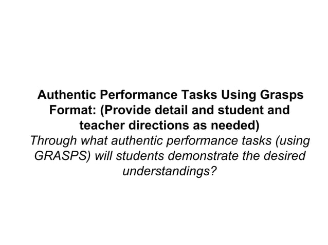 Grasp task - 3 | PPT