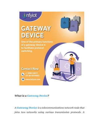 Complete Guide about Gateway Device | PDF