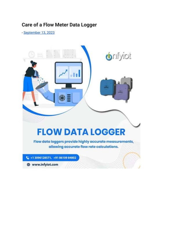 Care of a Flow Meter Data Logger | DOCX