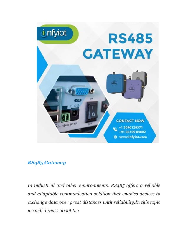 Applications of RS485 Gateway | DOCX