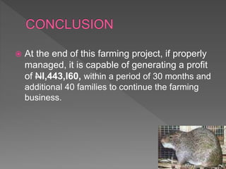 Grasscutter farming | PPTX