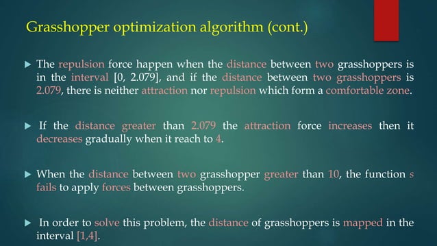Grasshopper Optimization Algorithm Ppt 3610