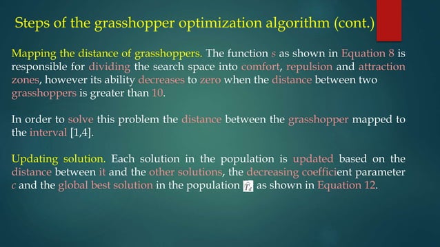 Grasshopper Optimization Algorithm