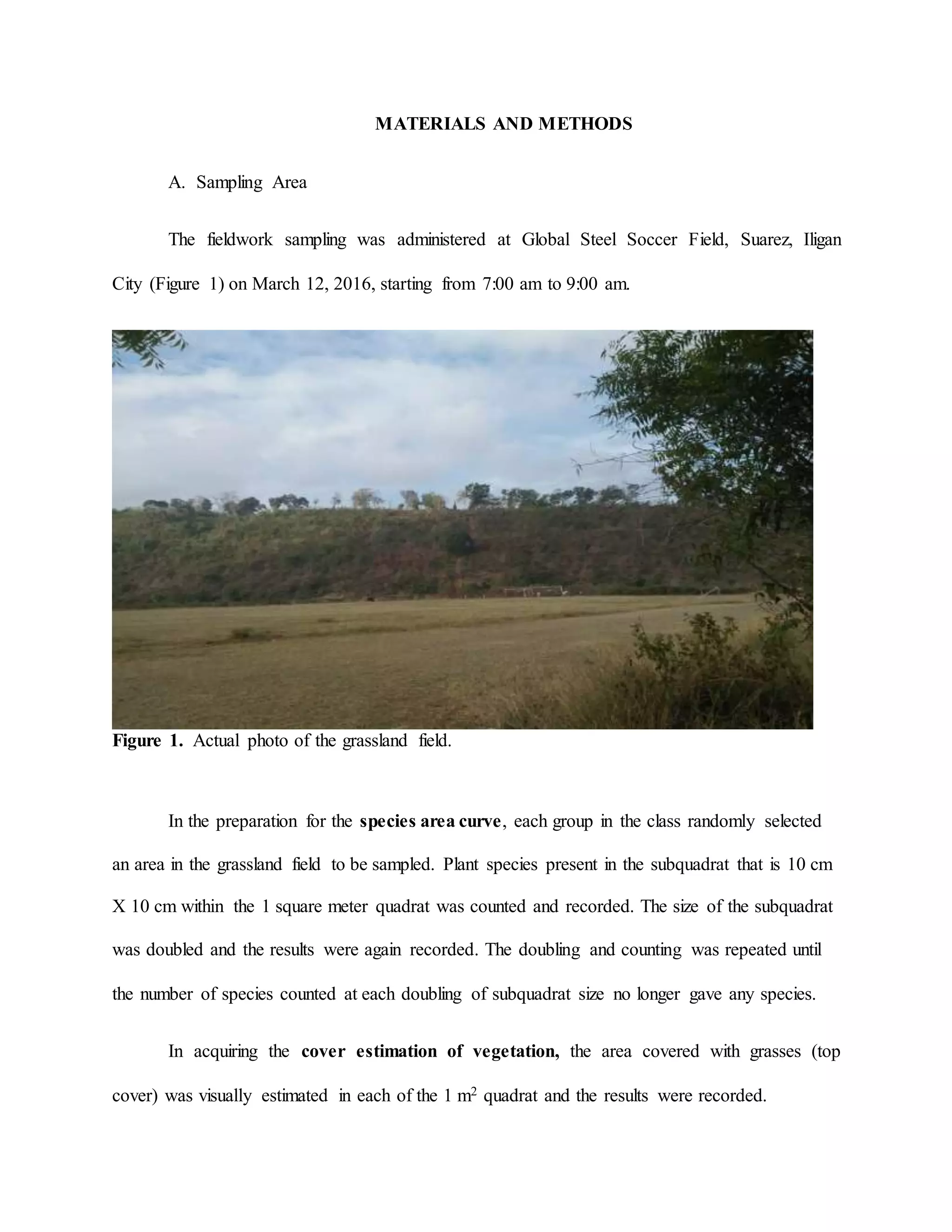 A Scientific Paper about grassland ecosystem | DOCX