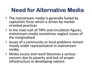 Grassroots comics as alternative media | PPSX