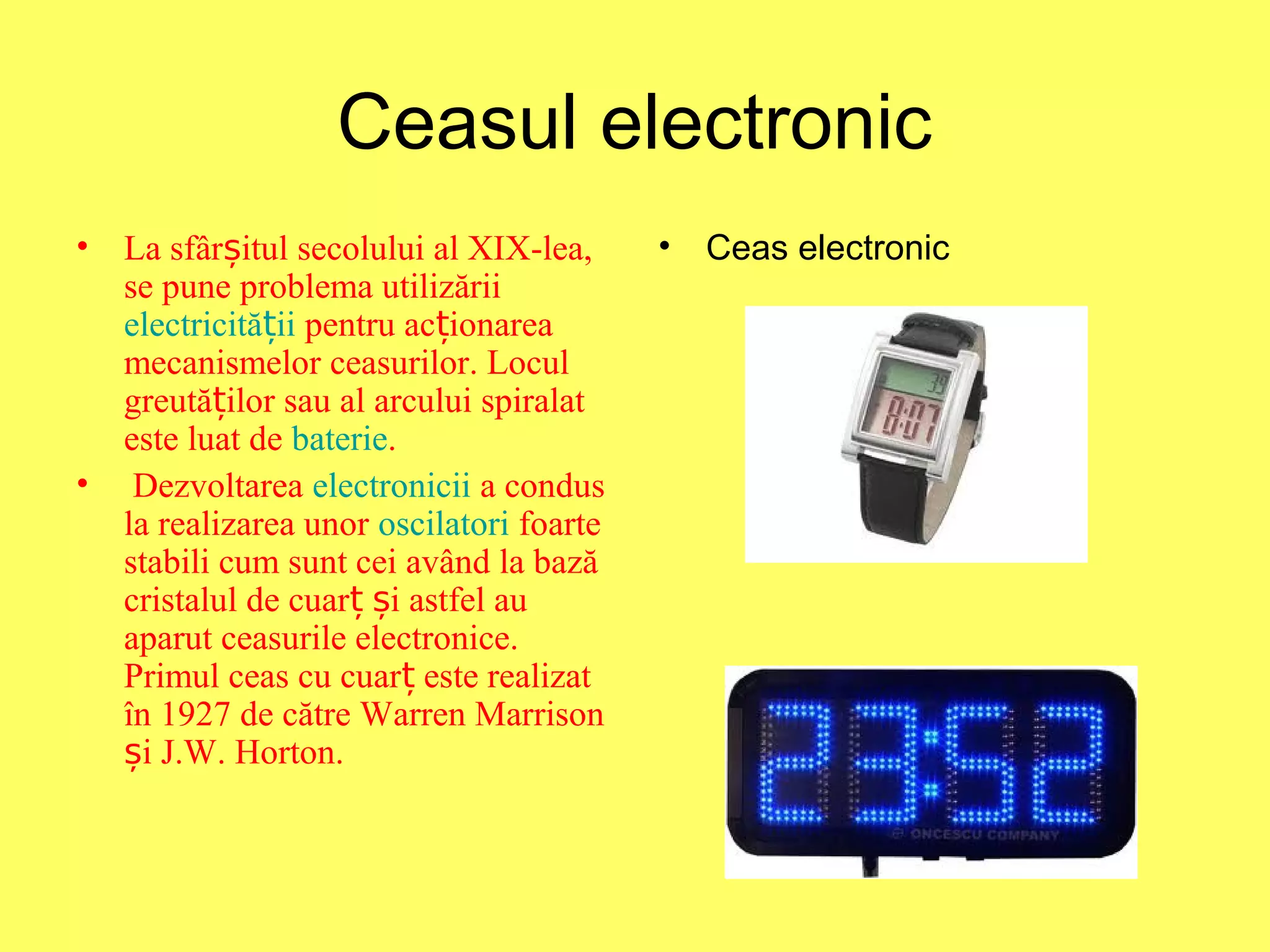 Istoria masurarii timpului | PPT