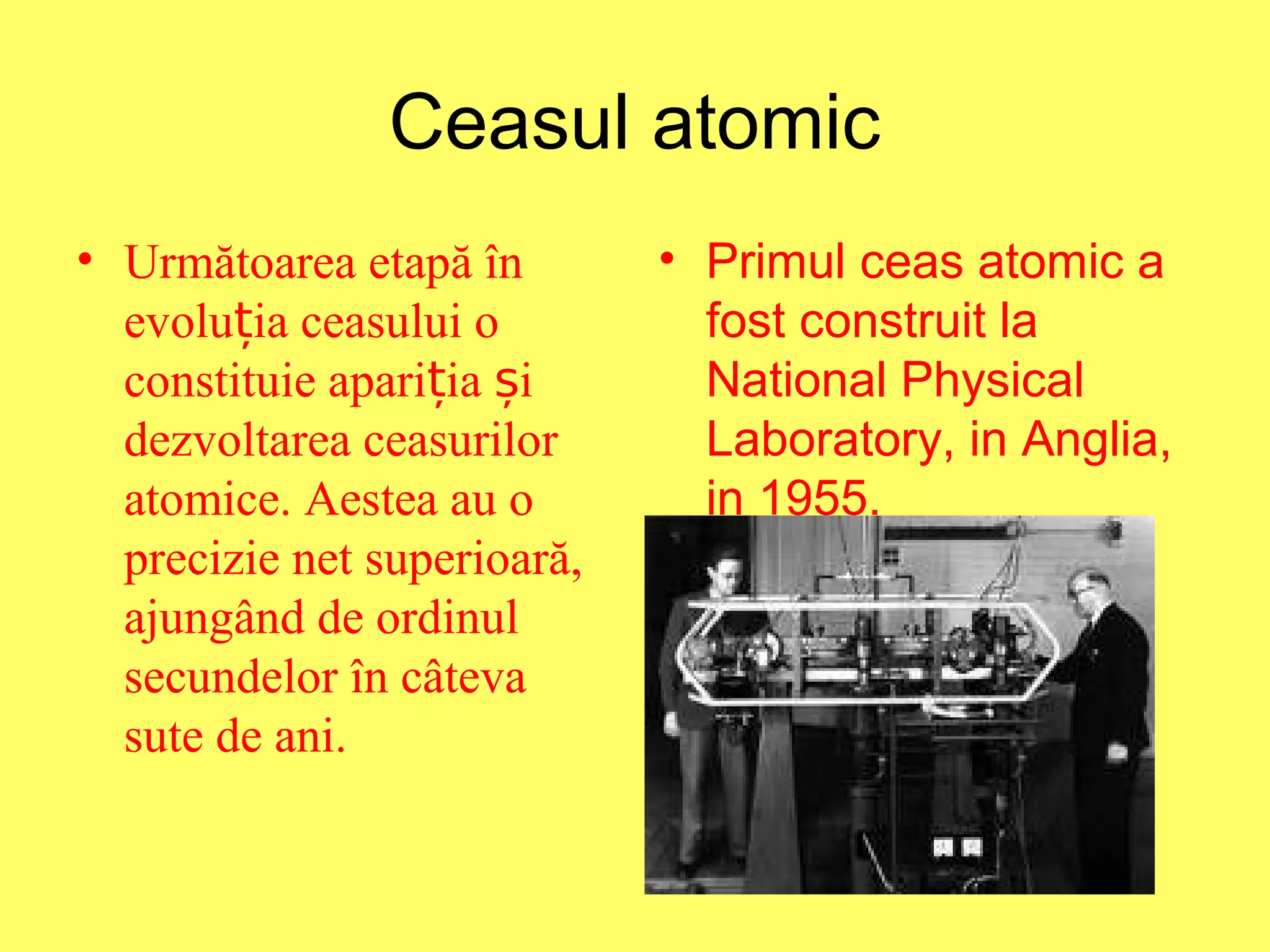 Istoria masurarii timpului | PPT