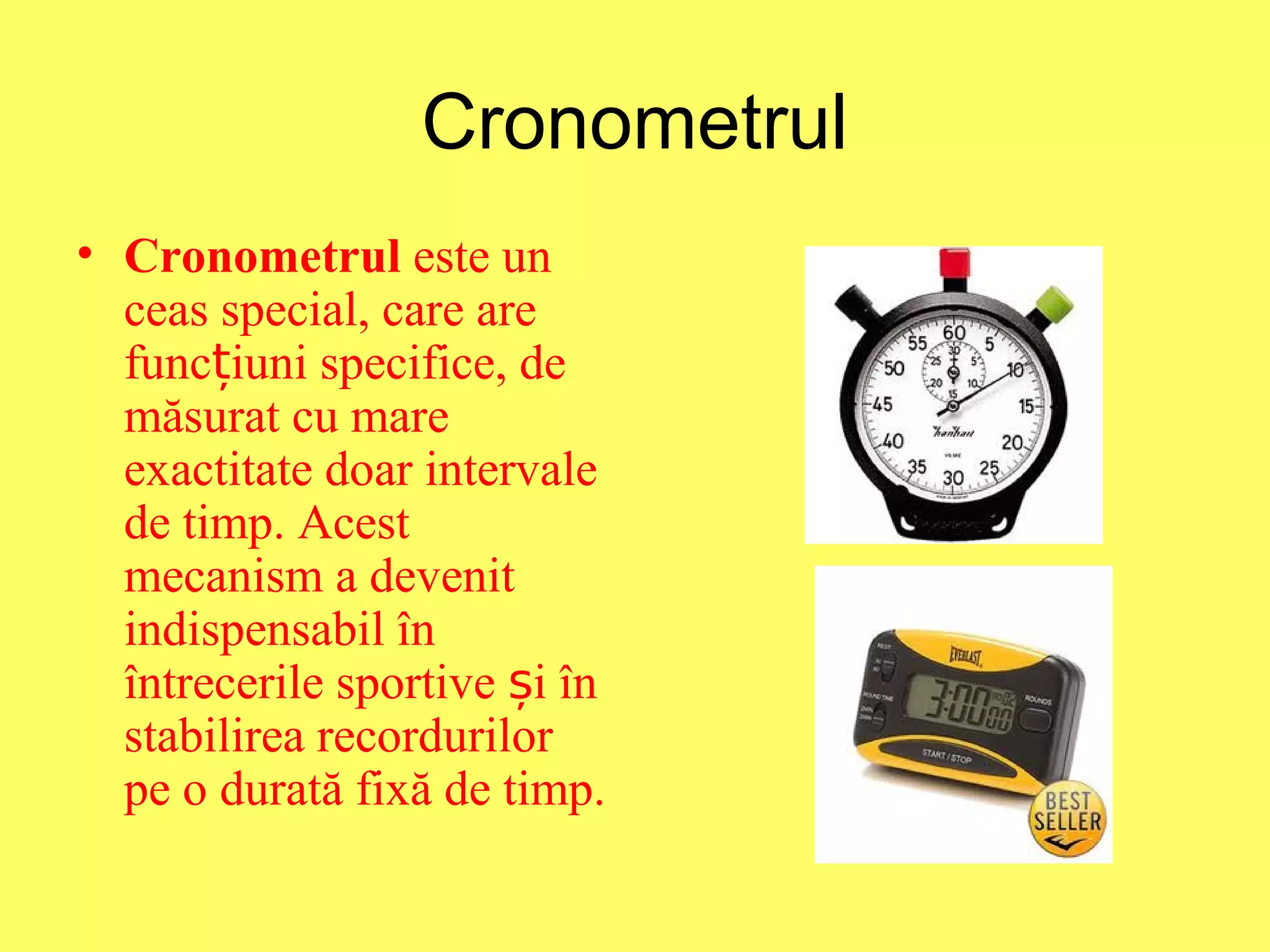 Istoria masurarii timpului | PPT