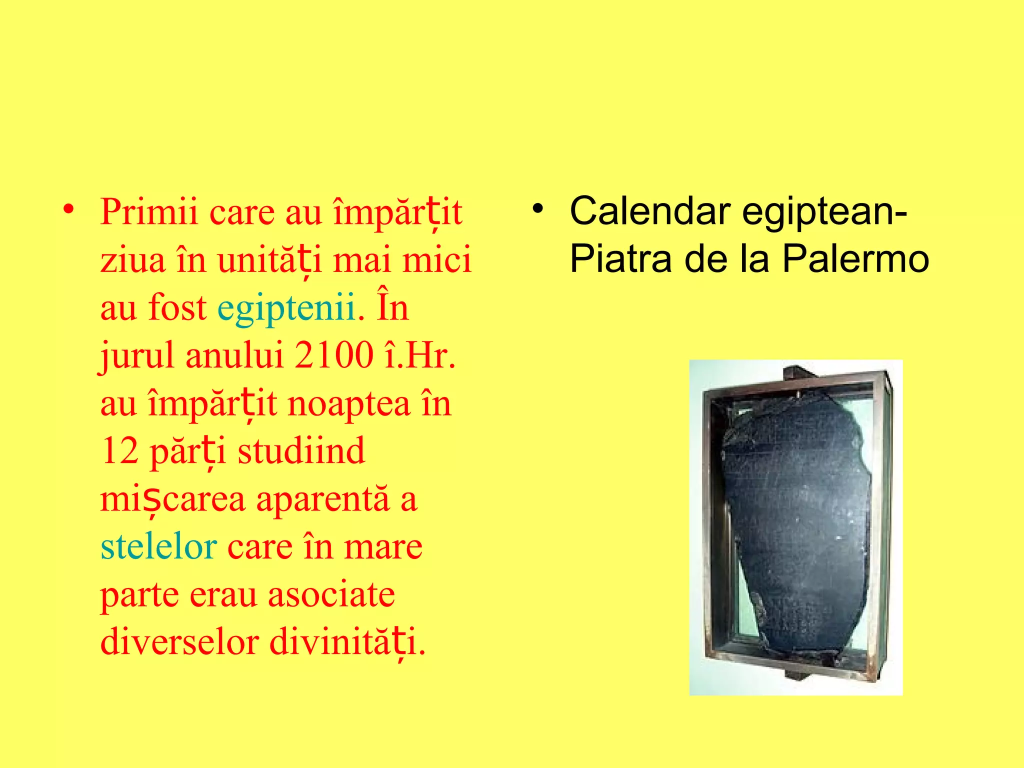 Istoria masurarii timpului | PPT