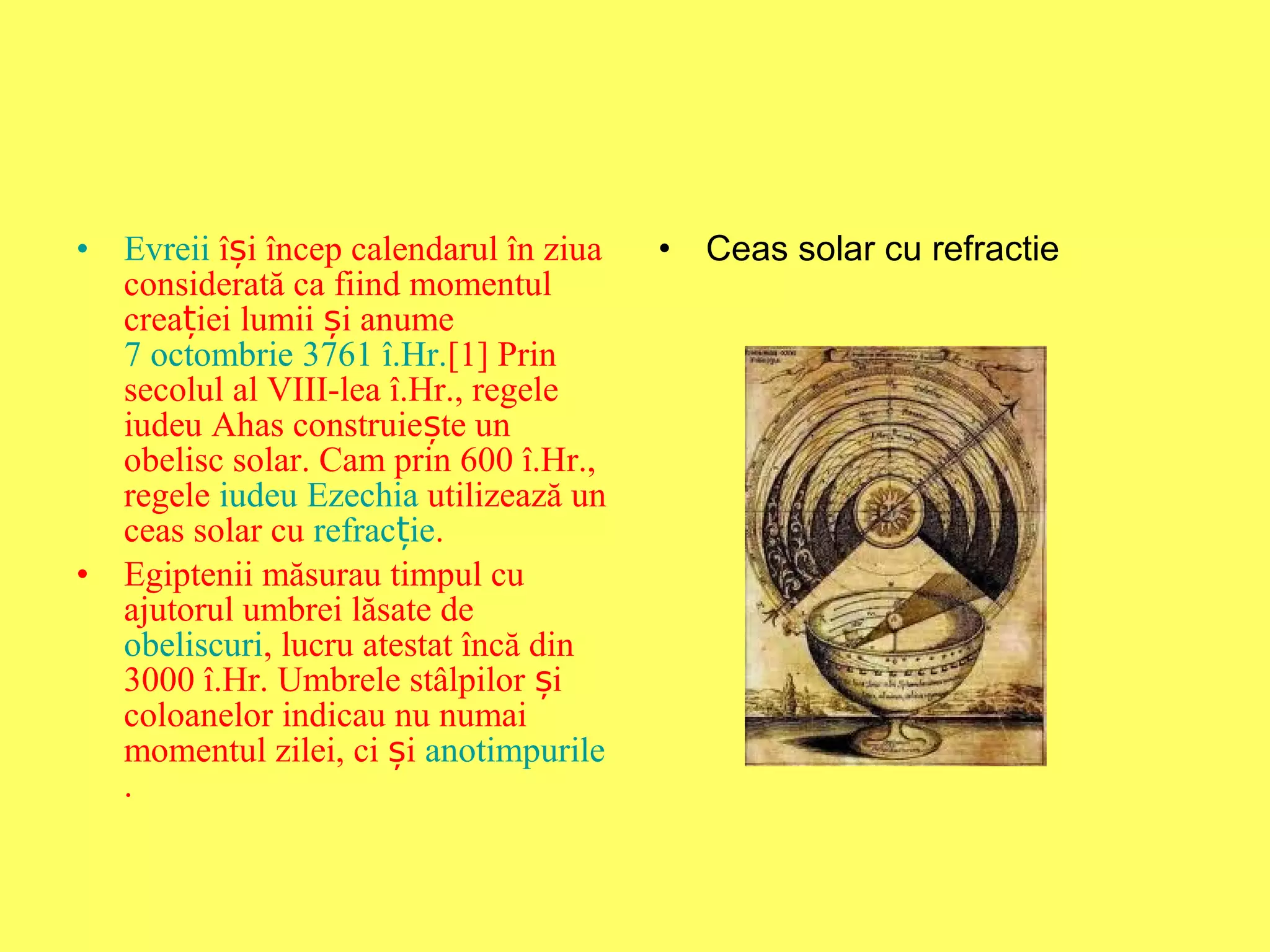 Istoria masurarii timpului | PPT