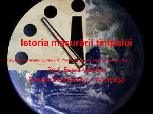 Istoria masurarii timpului | PPT