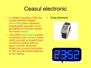 Istoria masurarii timpului | PPT