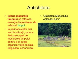 Istoria masurarii timpului | PPT