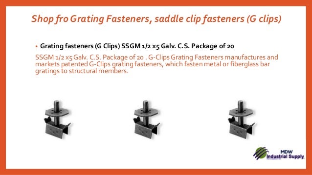 Grating G Clips - mdwindustrialsupply
