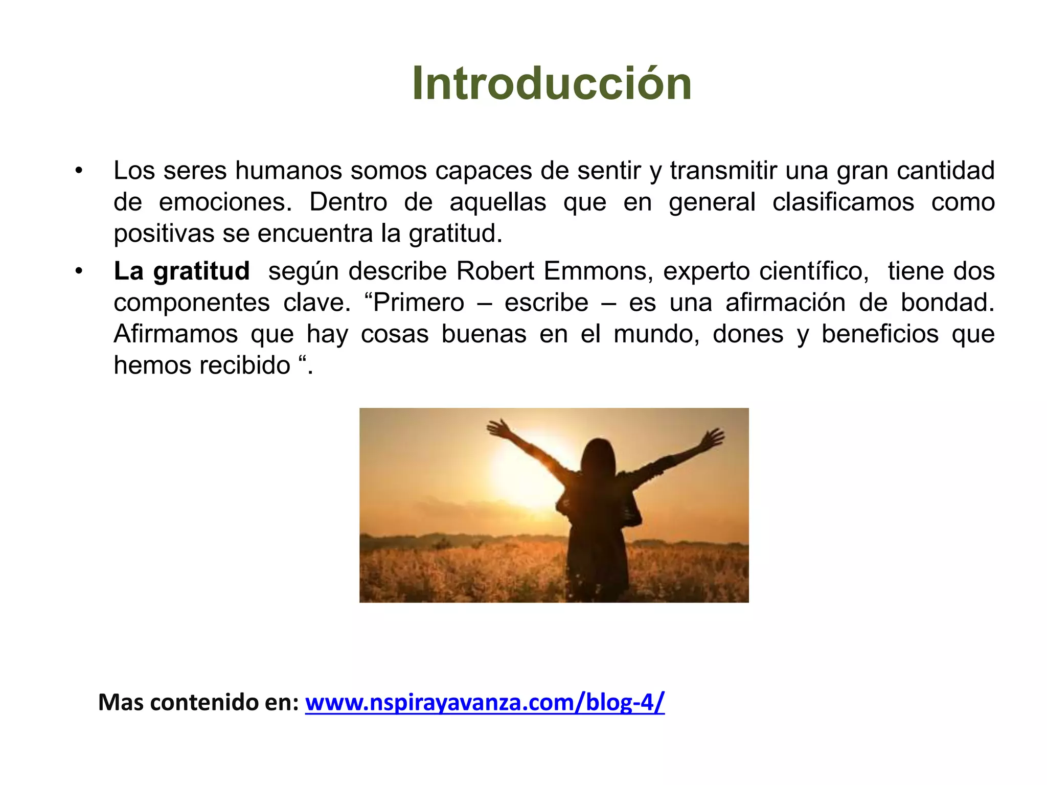 Gratitud benefíciate de practicarla | PPTX