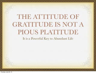 Gratitude | PPT
