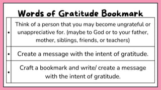 GRATITUDE powerpoint presentation-catch uo friday | PPTX