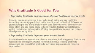 Gratitude value education | PPTX
