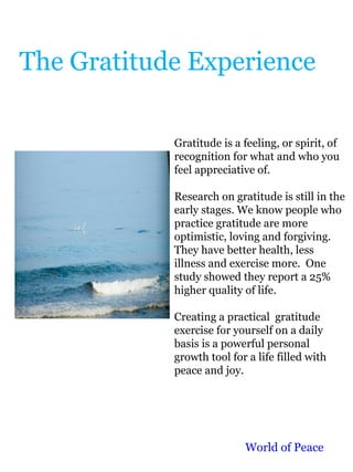 Gratitude journal slideshare | PPT