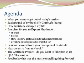 The Gratitude Project: How Gratitude Will Improve Your Life | PPTX