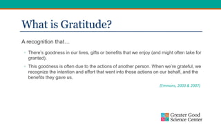 how to practice gratitude and why its important | PPTX