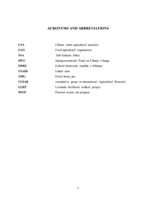 Adoption of climate smart agricultural practices | DOCX